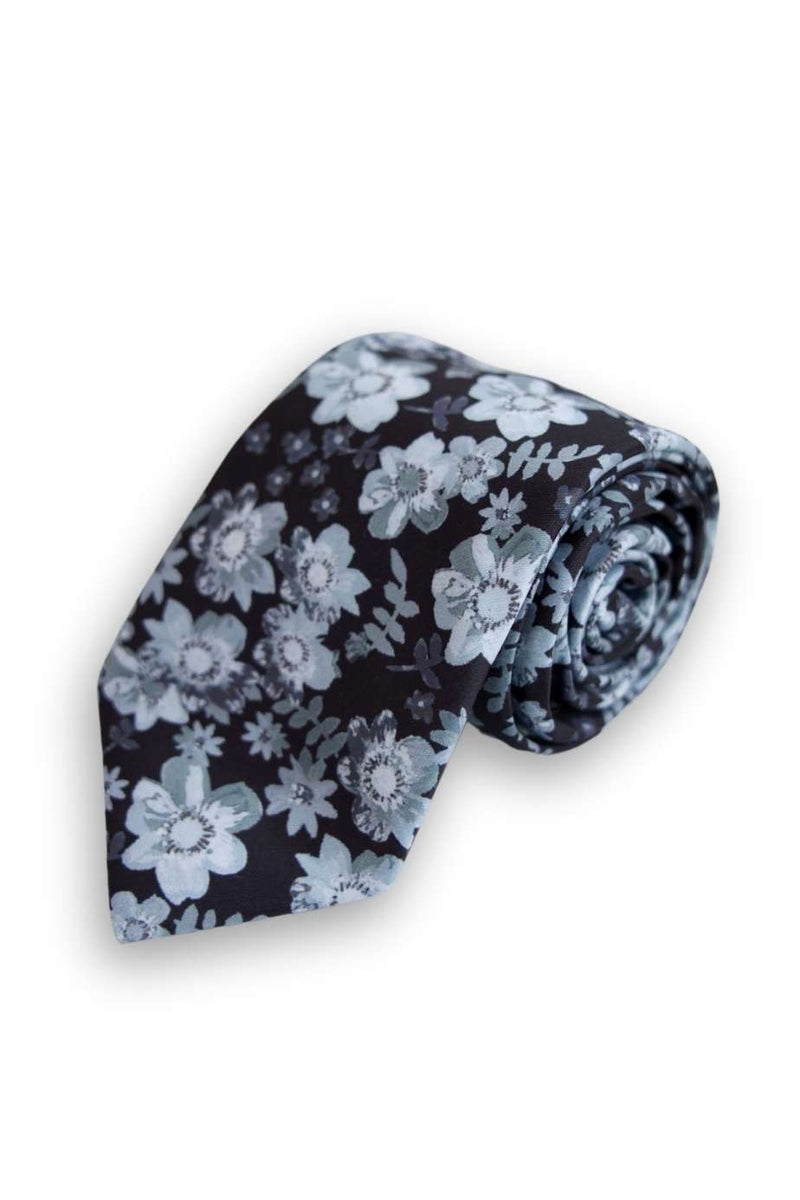Mens Coordinating Floral Ties | Kennedy Blue