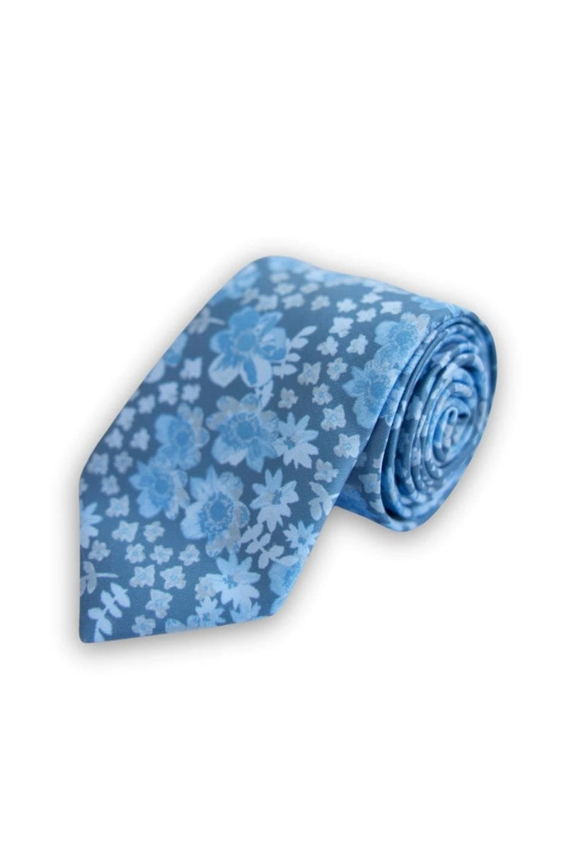 Mens Coordinating Floral Ties | Kennedy Blue
