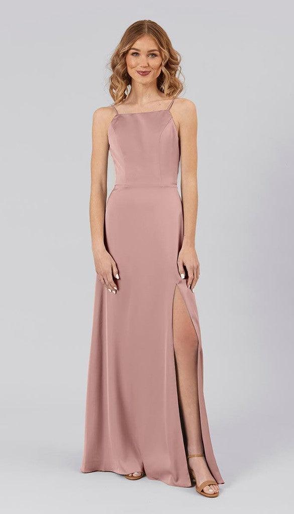 Daphne Ready To Ship Satin Bridesmaid Dress | Kennedy Blue