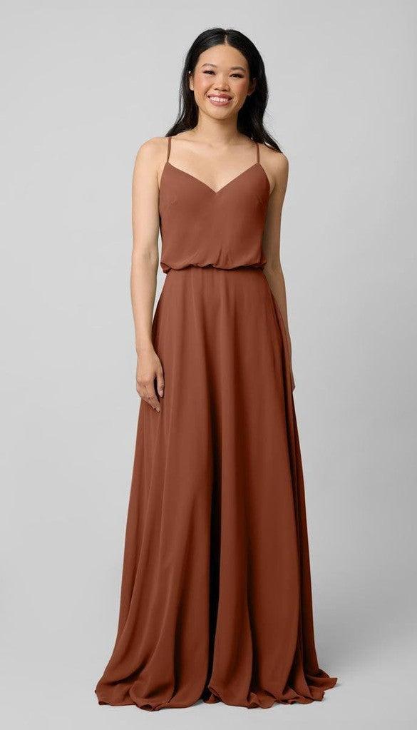 Anne Adjustable Chiffon Bridesmaid Dress | Kennedy Blue - Kennedy Blue