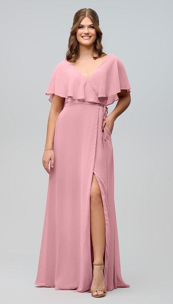 Courtney Chiffon Bridesmaid Dress | Kennedy Blue - Kennedy Blue