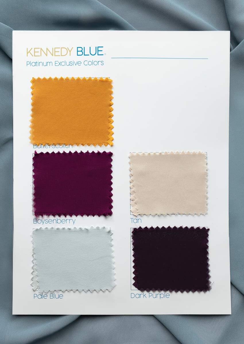 Platinum Fabric Swatch Page Bundle | Kennedy Blue